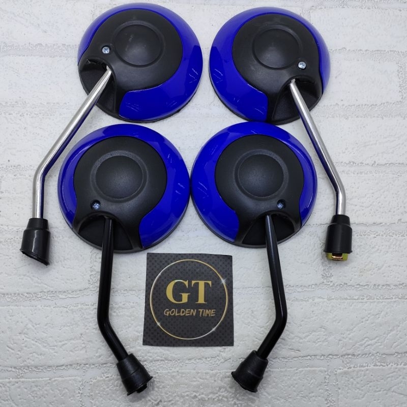 Jual Spion Scoopy New Biru Tangkai Chrome dan Hitam Universal Honda ...