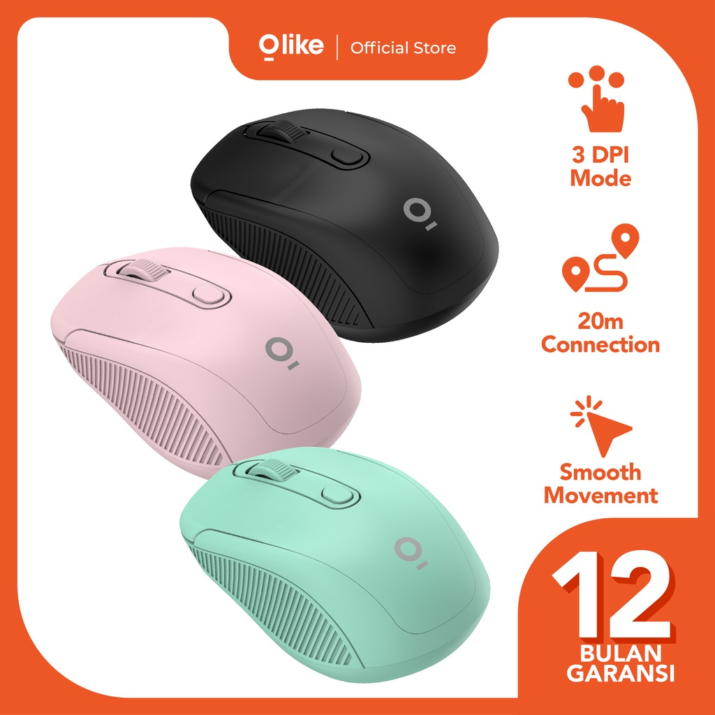 Jual OLIKE MOUSE WIRELESS BLUETOOTH OPTICAL 2.4G M2 | Shopee Indonesia