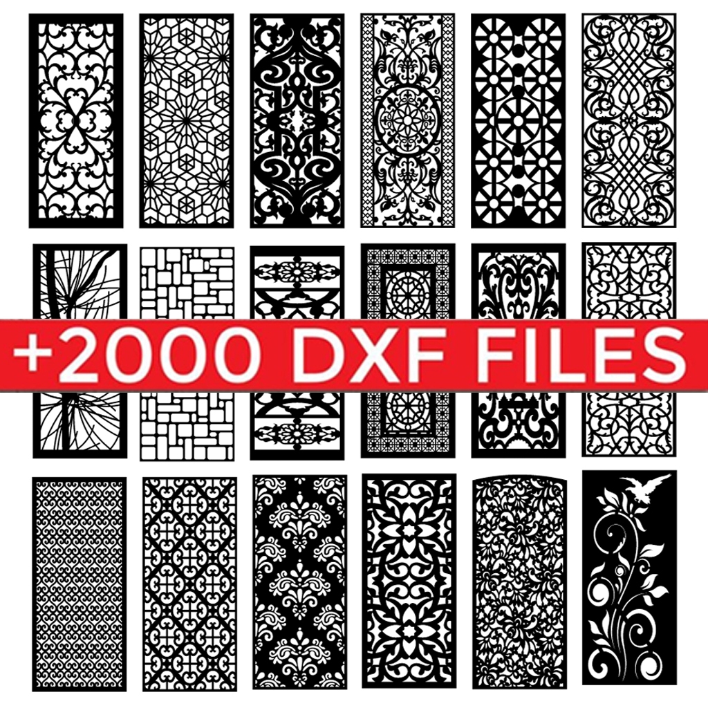 Jual 2000+ Desain File Laser Cutting CNC Router Plasma DXF Vector ...