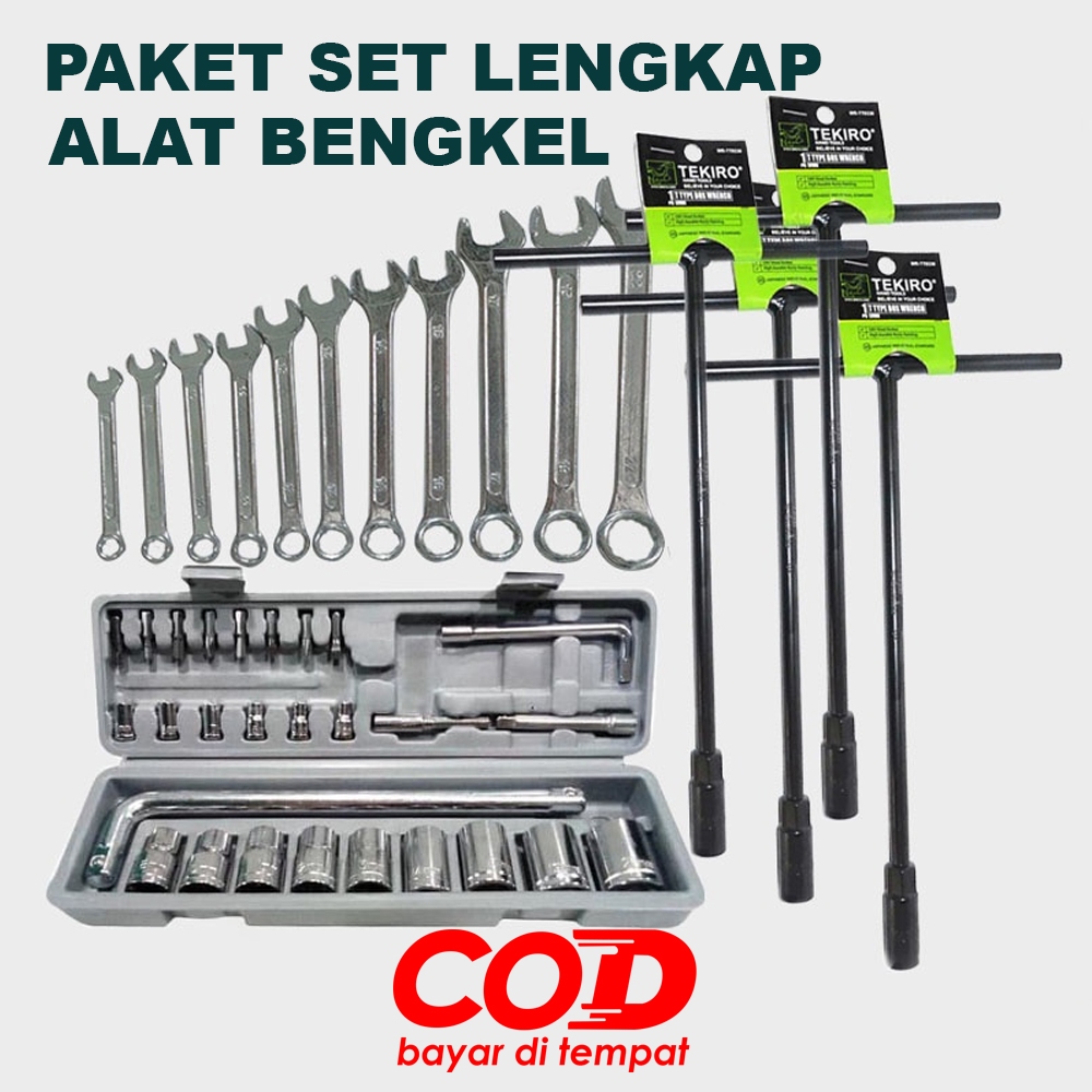 Jual Lengkap Paket Bengkel 1 Alat Motor Kombinasi Original Perlengkapan ...