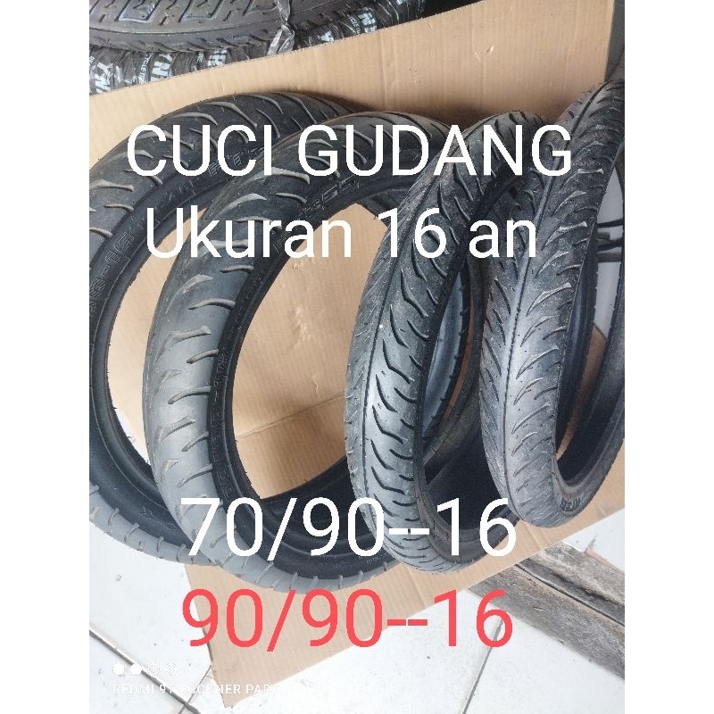 Jual BAN LUAR 70/90 -16 Ukuran 80/90 -16 Ring 90/90-16 TUBELESS SKYWAVE HAYATE NOUVO | Shopee ...