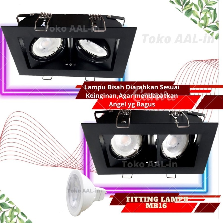 Jual Downlight inbow LED/ down light kotak/ Lampu downlight LED/MR16 | Shopee Indonesia