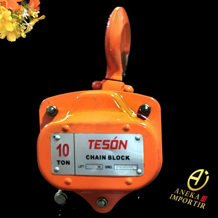 Jual Teson Chain Block 10 Ton x 5 Meter Takel Katrol Hoist Chainblock ...