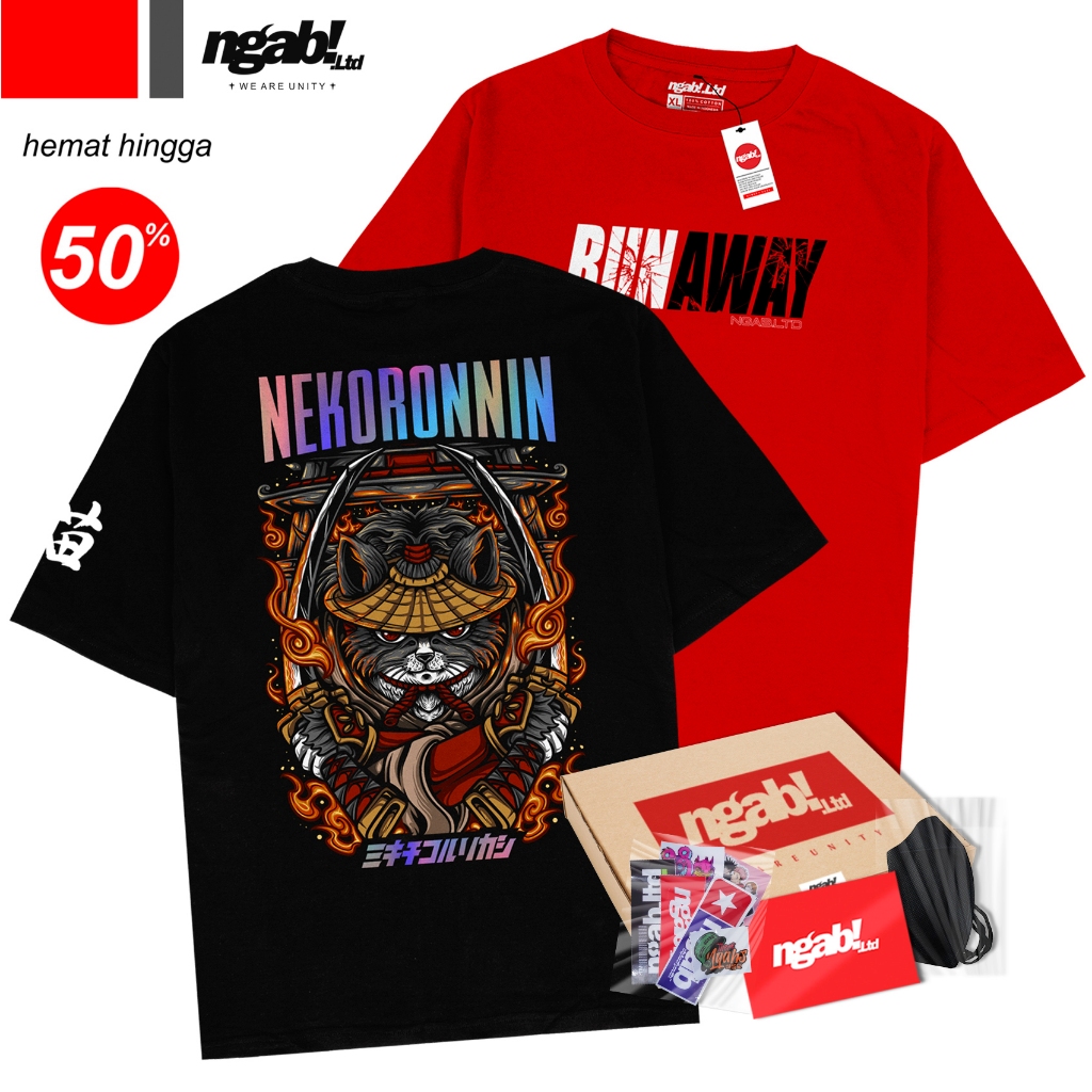 Jual Ngab Kaos Baju Distro Spesial Bundling Nekoronnin Runaway Unisex ... Jual Ngab Kaos Baju Distro Spesial Bundling Nekoronnin Runaway Unisex ...