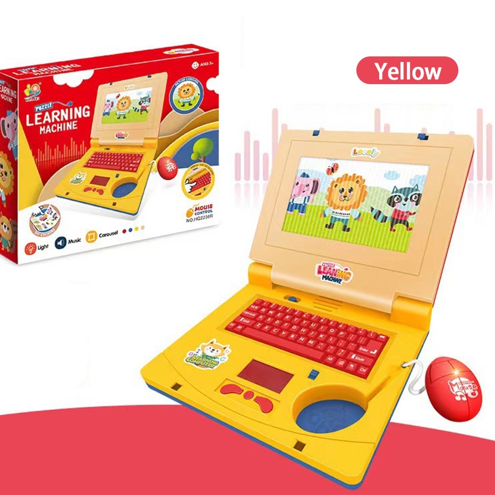 Jual FUNTOY Imitation laptop learning Machine Catoon Music Computer ...