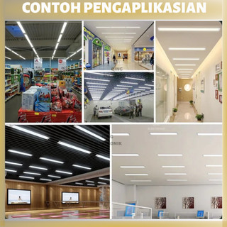 Jual Lampu TL Slim T8 LED Kotak Tubelight LED Linear T8 30W 60W ...