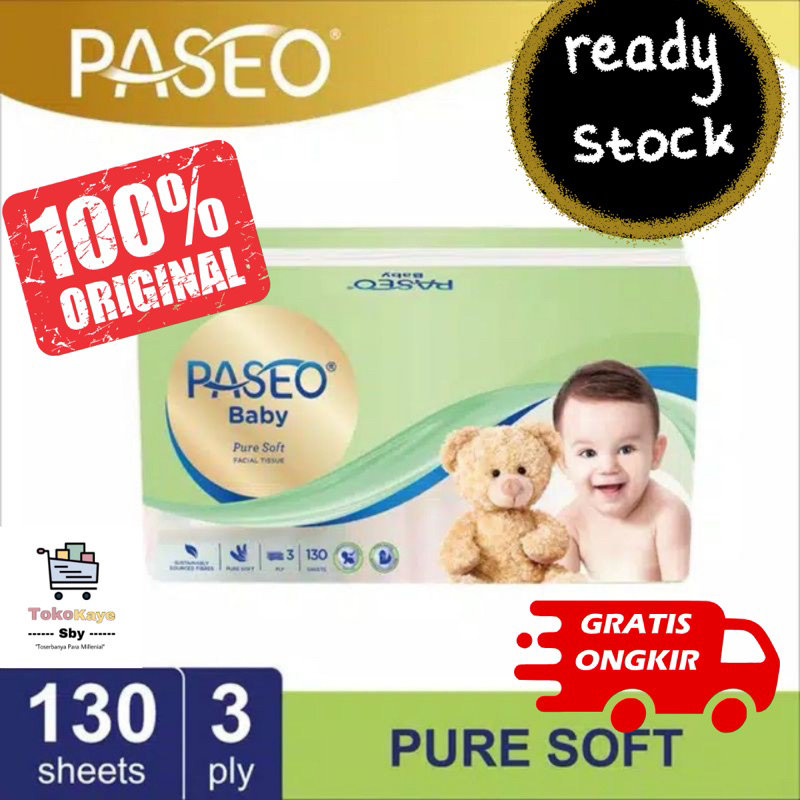 Jual Paseo Baby Tissue Pure Soft 130 Sheet | Shopee Indonesia