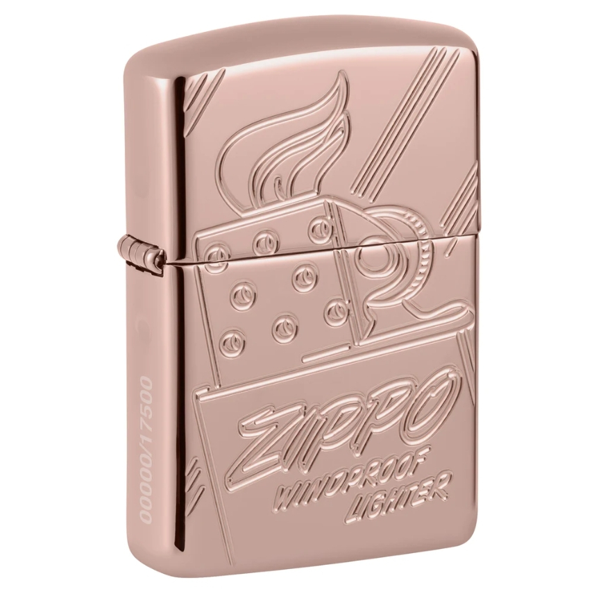 Jual Zippo Original 48768 Zippo Script Collectible (Armor Rose Gold) | Shopee Indonesia