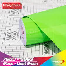 Jual Stiker Sticker Motor Skotlet ROL MAXDECAL GLOSSY LIGHT GREEN 7500 ...