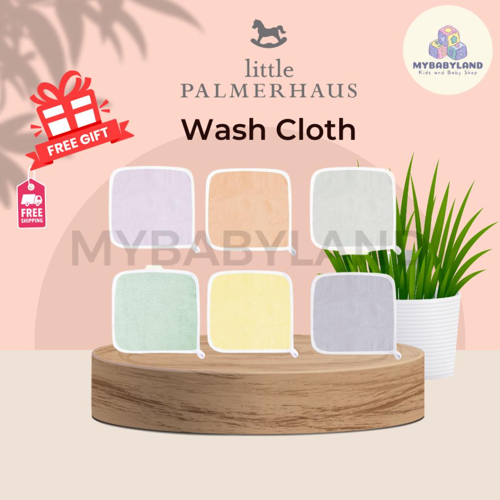 Jual Little Palmerhaus - Bam & Boo Bamboo Washcloth 4 Pcs (Lap Mandi ...