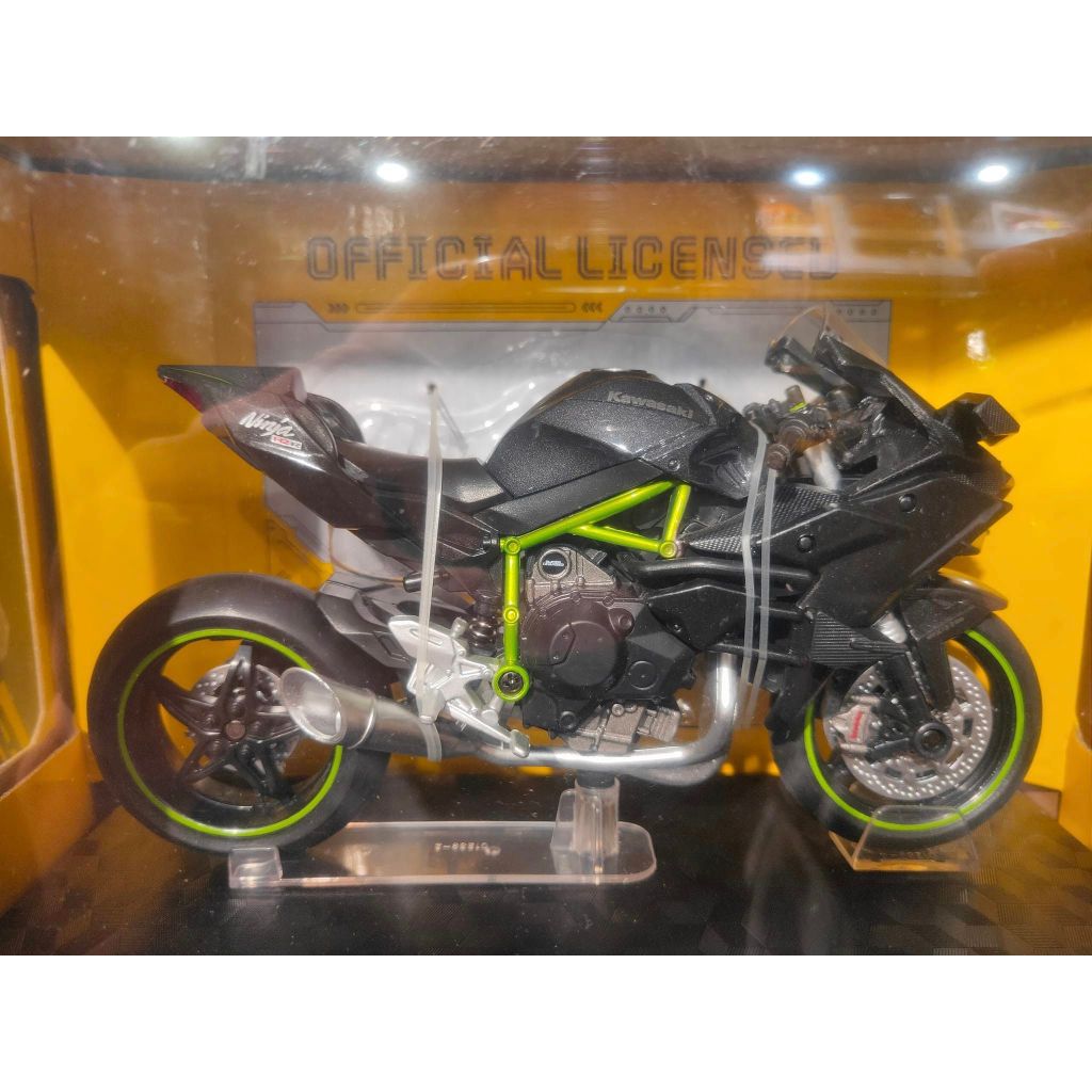 Jual Diecast Motor Metal Diecast Kawasaki Ninja H2R Skala 1:12 Official Lisenced | Shopee Indonesia