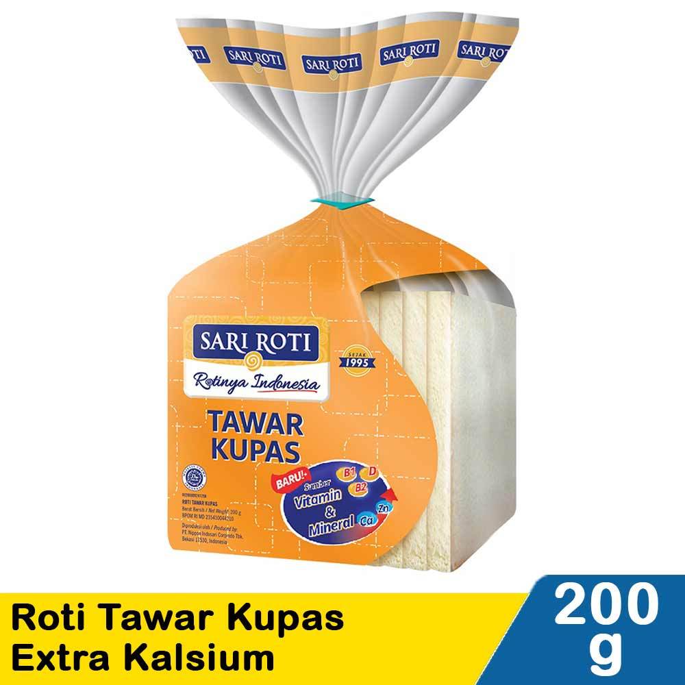 Jual Sari Roti Roti Tawar Kupas Extra Kalsium 200G | Shopee Indonesia
