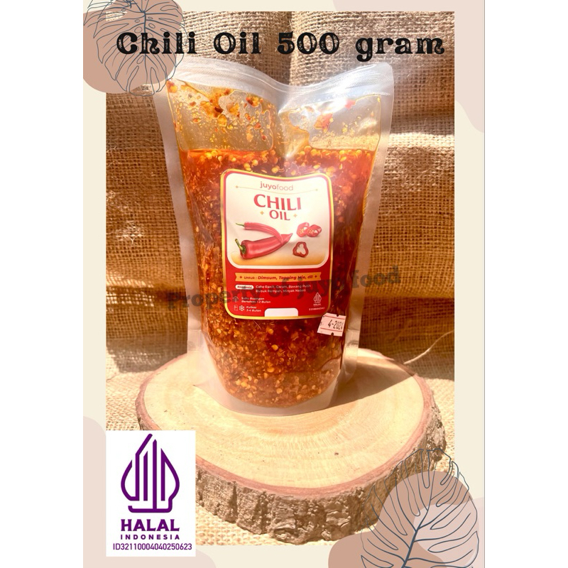 Jual HALAL MUI MINYAK CABAI 500 GRAM BERAT ASLI CHILI OIL Murah Hemat ...