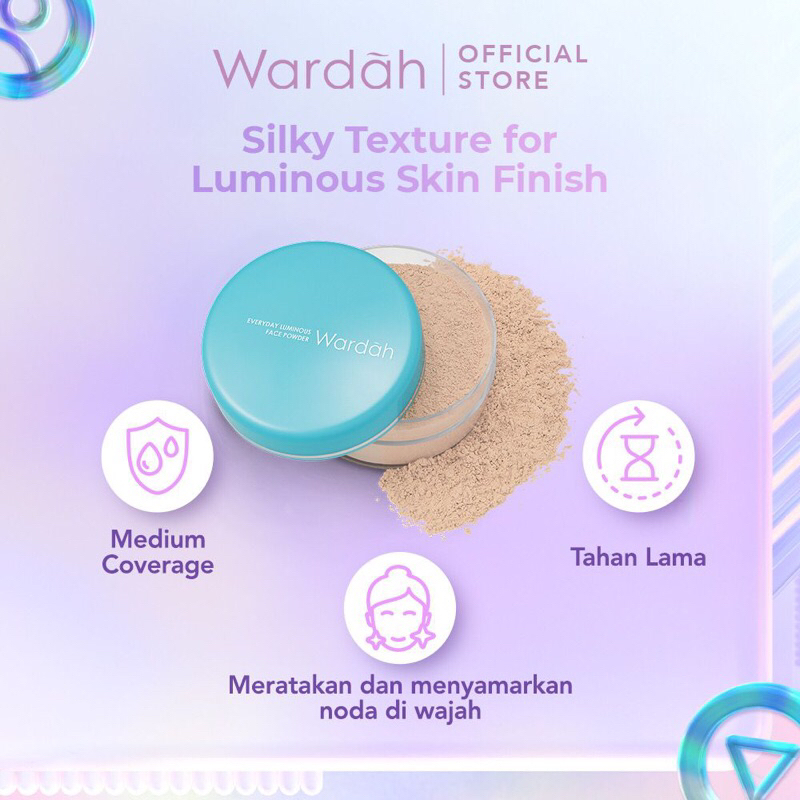 Jual Wardah Everyday Luminous Face Powder 30 g ( Bedak Tabur Yang Halus ...