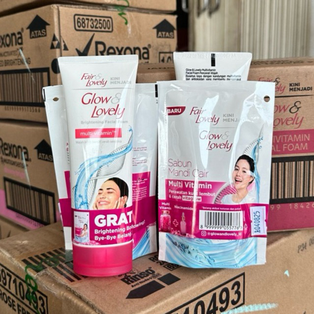 Jual [PROMO BANDED] FAIR&LOVELY MULTIVITAMIN 100gr + BODYWASH 55ml ...