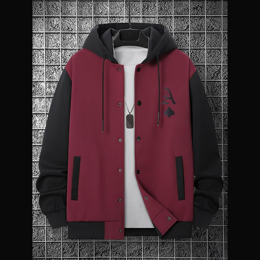 Jual Jaket Varsity Kupluk Hoodie Big Size (S - 6XL) LOGO A Logo Jacket ...