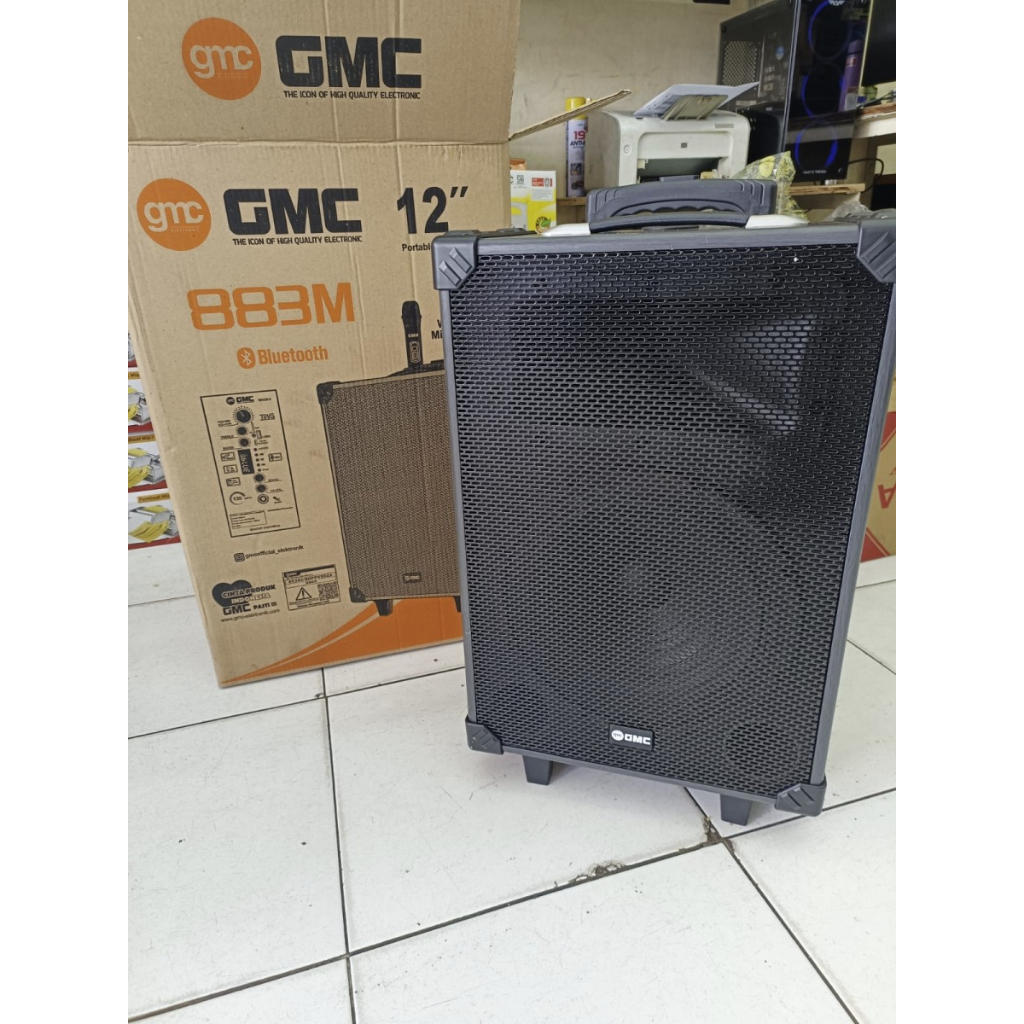 Jual Speaker GMC 883M 12 INCH Portabel/Ampli Meeting BLUETOOTH 12 inch ...