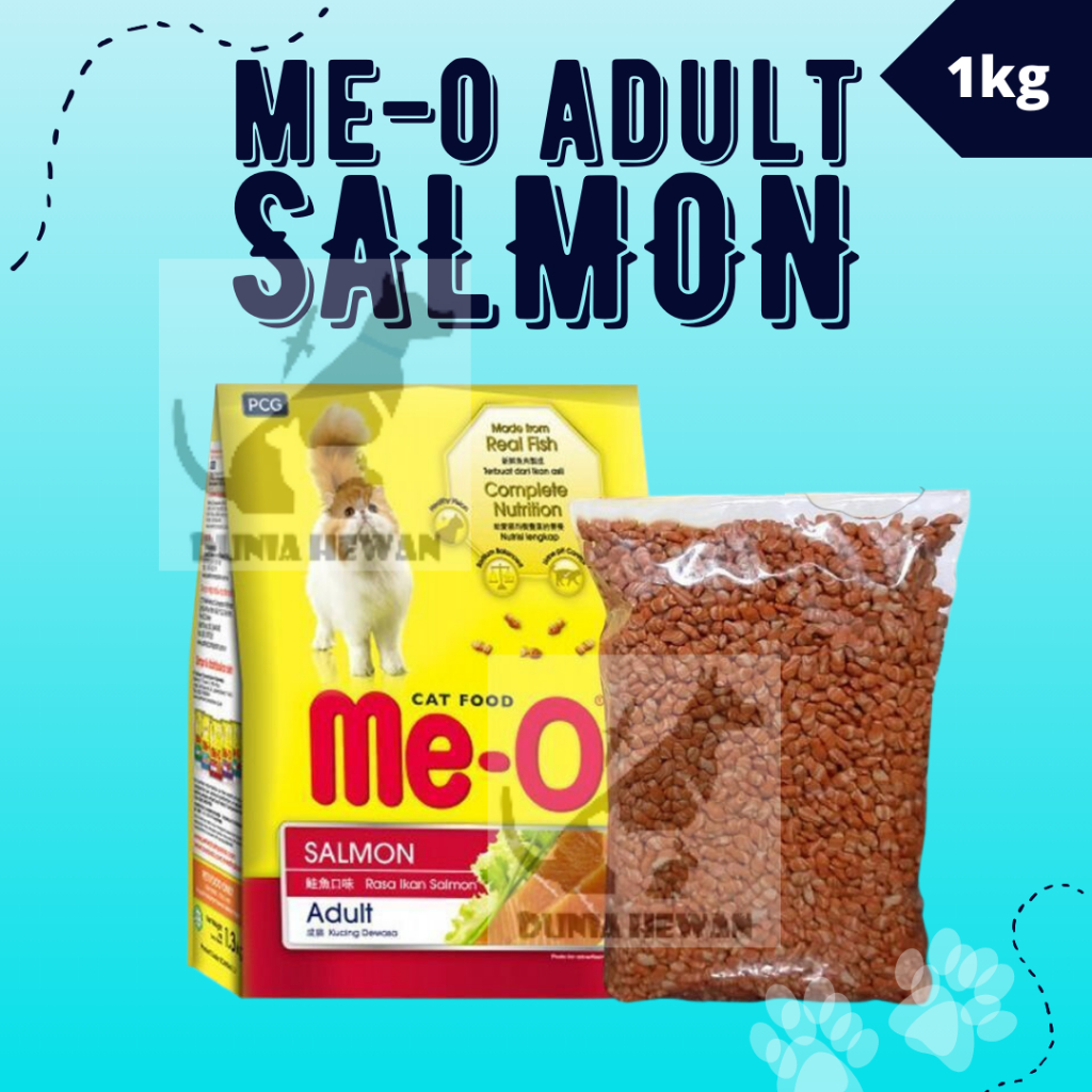 Jual Meo Me-O Adult Salmon / SEAFOOD / CHICKEN 1Kg 1 Kg | Shopee Indonesia
