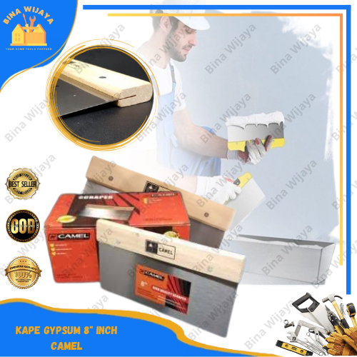 Jual Kape Gypsum 8 Inch Camel / Kape Skrap Gypsum Kayu / scraper gypsum ...
