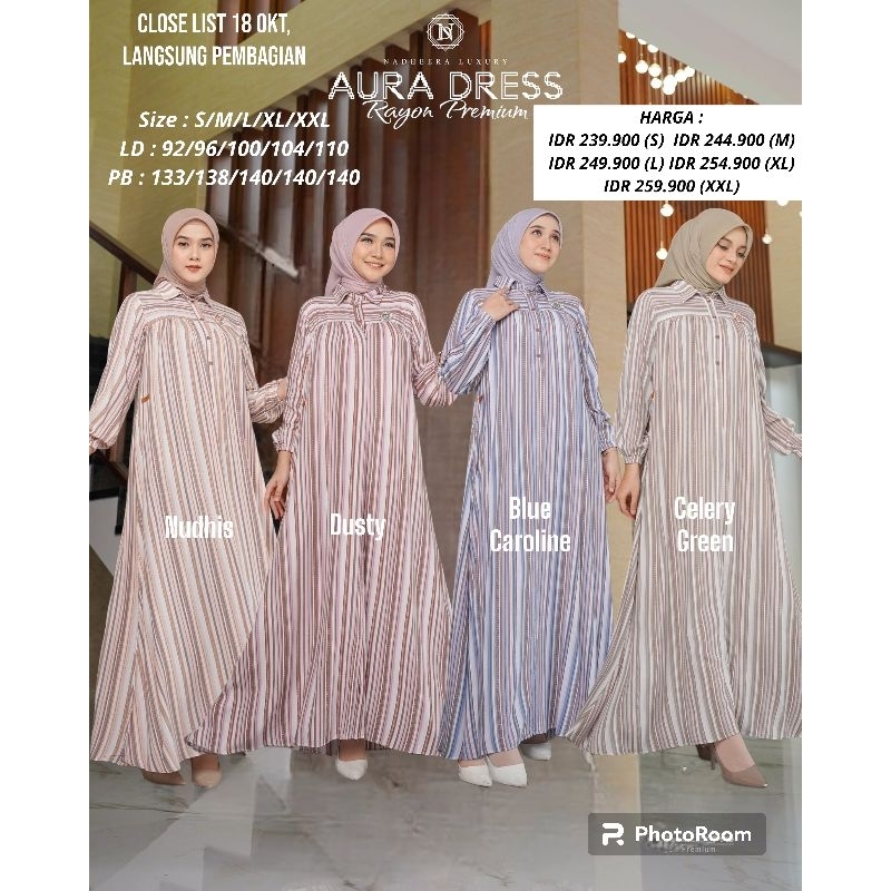 Jual AURA DRESS NADHEERA LUXURY | Shopee Indonesia