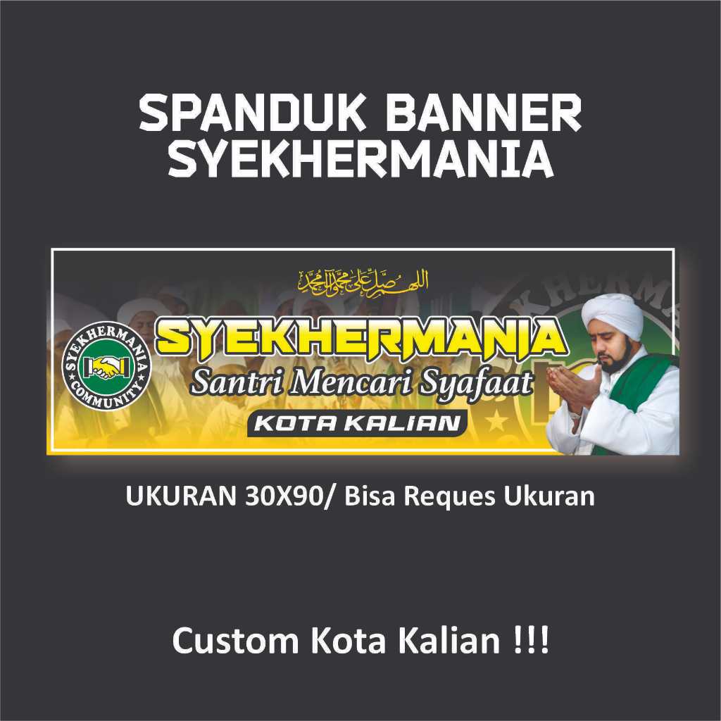 Jual Spanduk banner syekher mania indonesia Custom | Shopee Indonesia