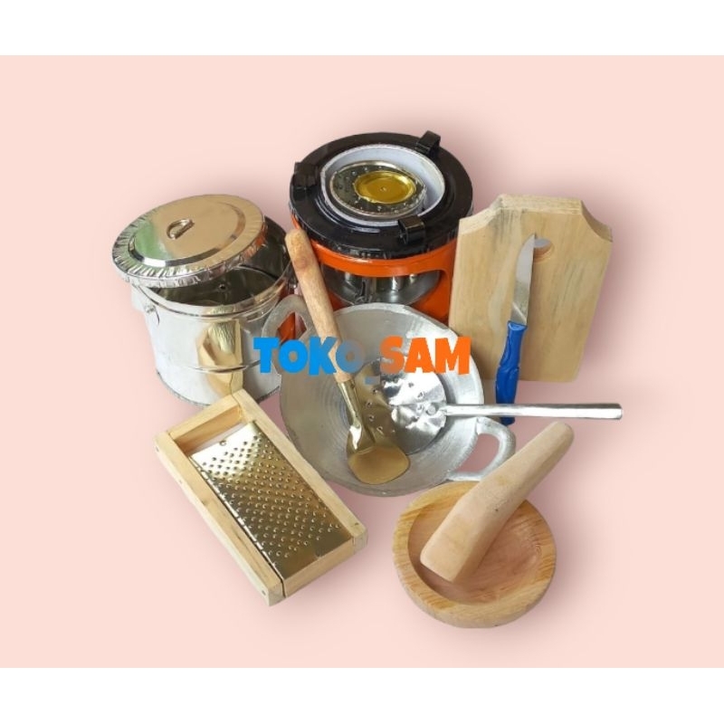 Jual peralatan masak masakan miniatur anak paket kumplit b1 | Shopee ...