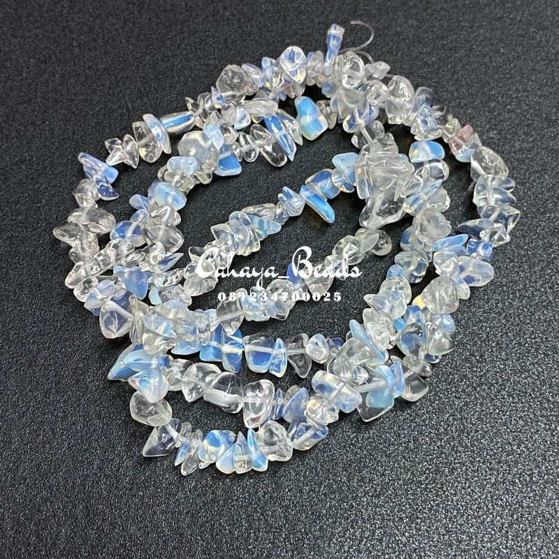 Jual Manik Batu Pecah/Manik krikil/Manik Batu Alam Pecah Panjang ±75cm ...