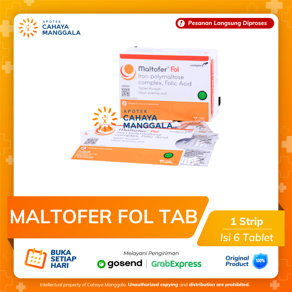 Jual MALTOFER FOL TABLET STRIP @ 6 TABLET | Shopee Indonesia
