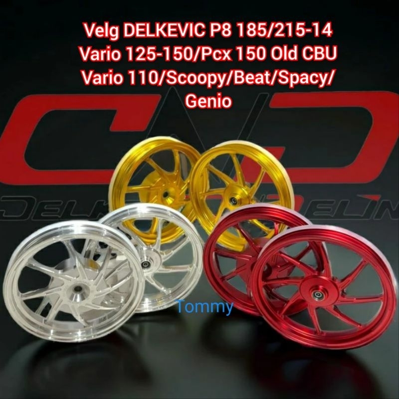 Jual Velg DELKEVIC Vario 110 125 150 Pcx Cbu Beat Scoopy Spacy Genio ...