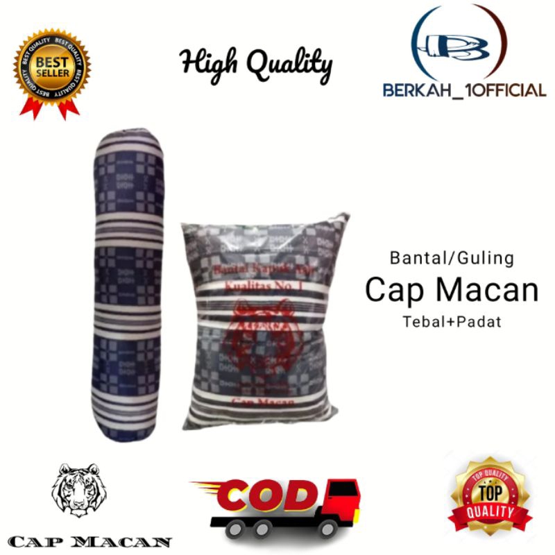 Jual Bantal Kapuk Asli Dan Guling Kapuk Asli Couple Cap Macan | Shopee ...
