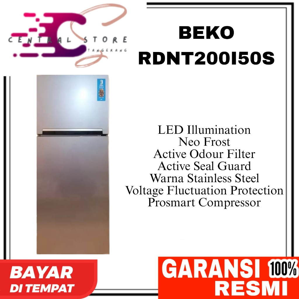 Jual KULKAS 2 PINTU BEKO RDNT200I50S - 200L | Shopee Indonesia
