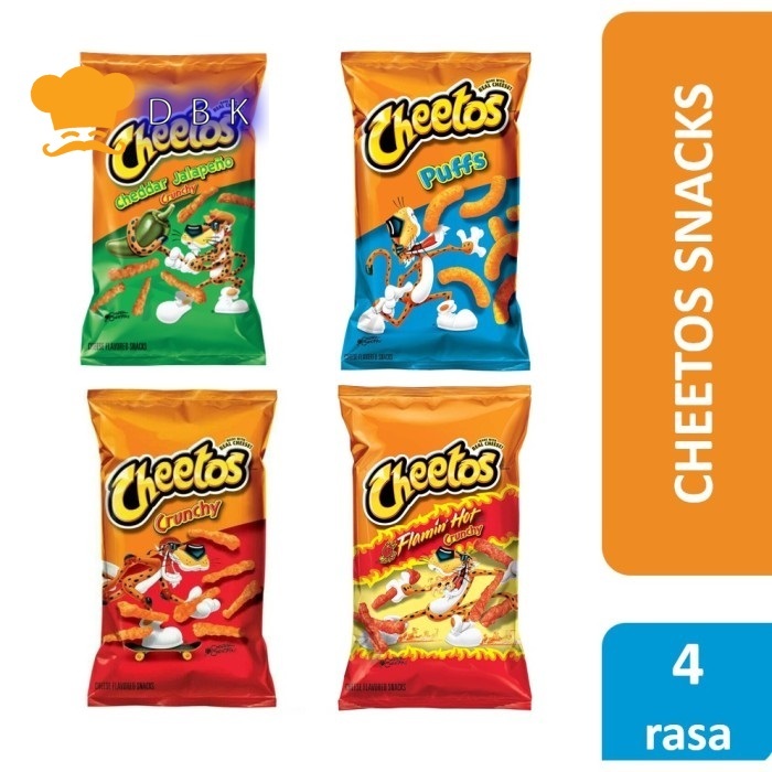 Jual Cheetos Chrunchy Flamin hot puff jalapeno snack real cheese Import ...