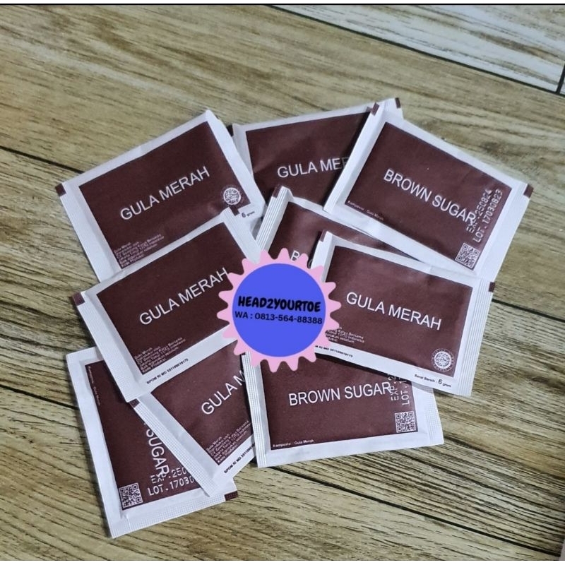Jual Gula Aren Sachet / Brown Sugar Sachet / Palm Sugar Sachet 1 Pack ...