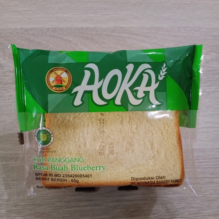 Jual AOKA Roti Panggang 65gr All Varian | Roti AOKA | Roti Sandwich ...