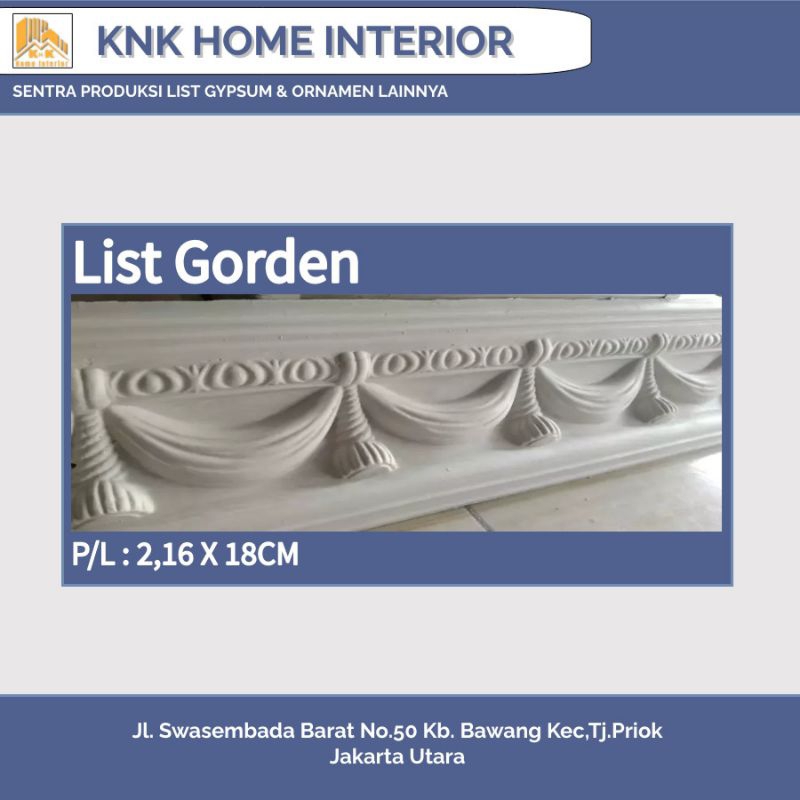 Jual List Gypsum / Lis Gypsum Motif / List Minimalis / List Plafon ...