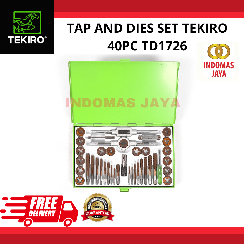 Jual TEKIRO TAP AND DIES SET 40 PCS Tekiro Tap and Dies set 40pc Tap ...