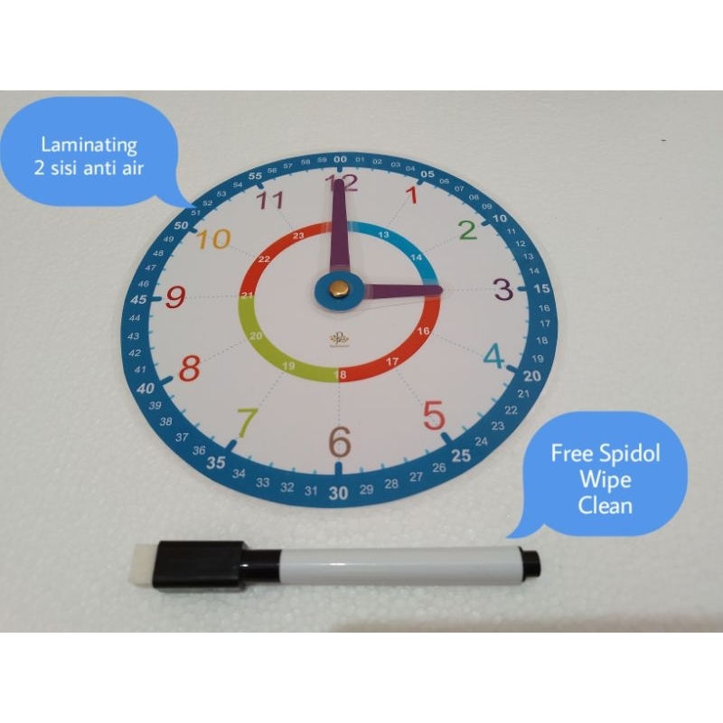 Jual Roda Jam Peraga dan Poster Jam Waktu | Shopee Indonesia