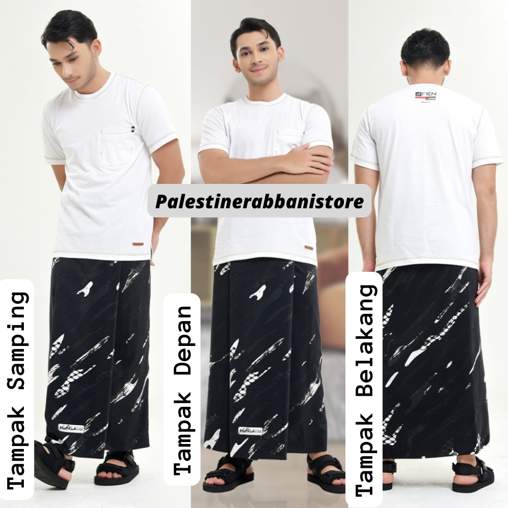 Jual New Sarung Rabbani Palestine Palestina Hitam Putih Navy Asli ...