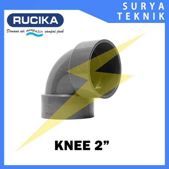 Jual Sambungan Pipa Rucika Knee Knie D 2 Inch / Elbow D 2 Inch PVC Rucika | Shopee Indonesia
