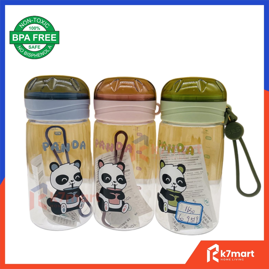 Jual K7MART HU68 BOTOL MINUM KARAKTER PANDA 520ML / BOTOL MINUM VIRAL ...