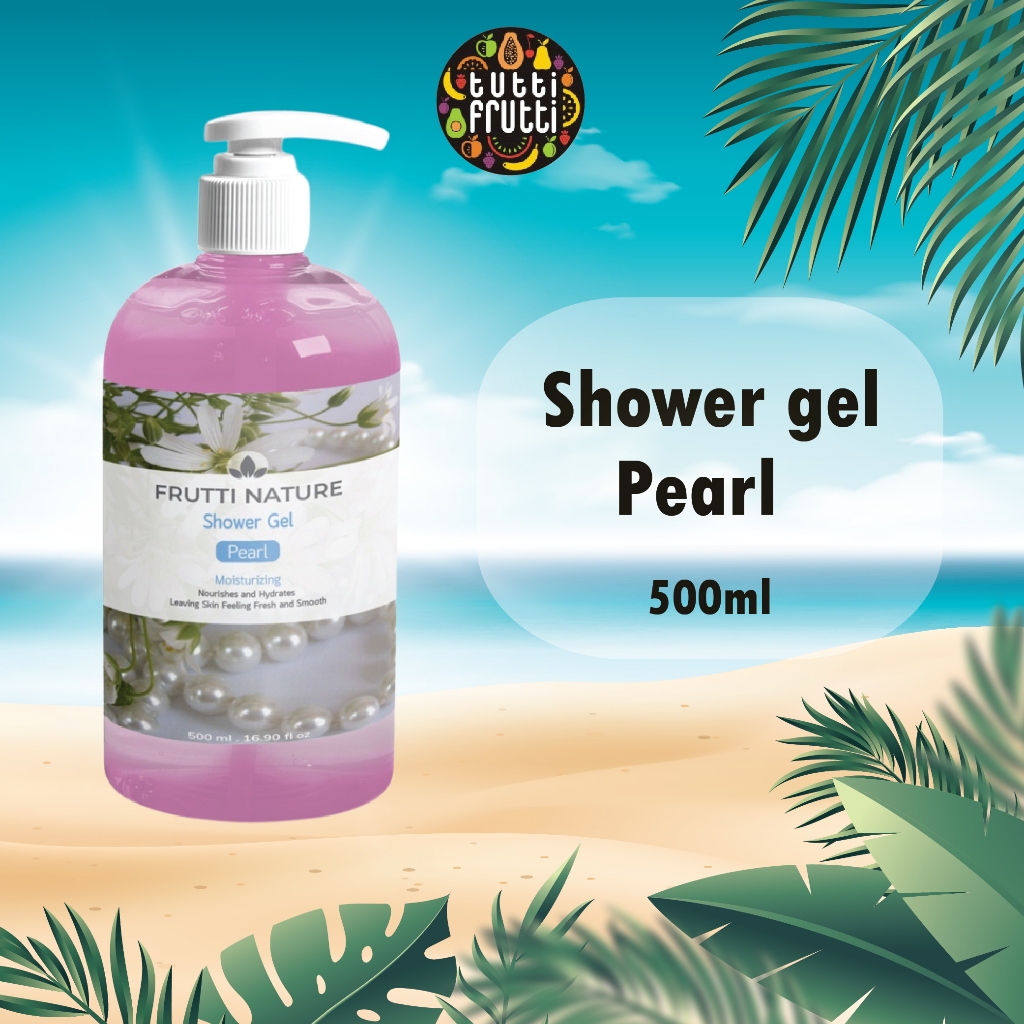 Jual Frutti Nature White Pearl Shower Gel - Sabun Mandi Cair 500ml ...