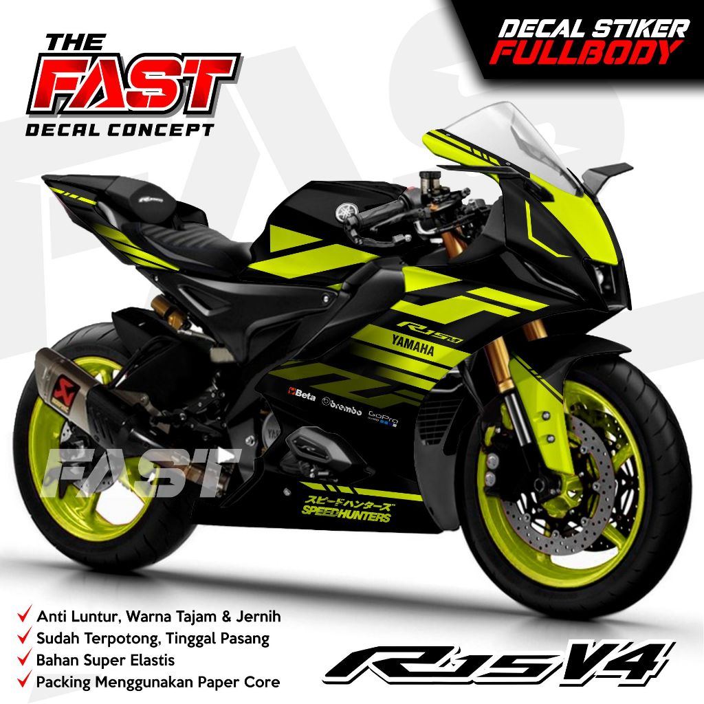 Jual Decal R15 V4 Sticker Striping Fullbody TERBARU Decal Yamaha R15 V4 ...