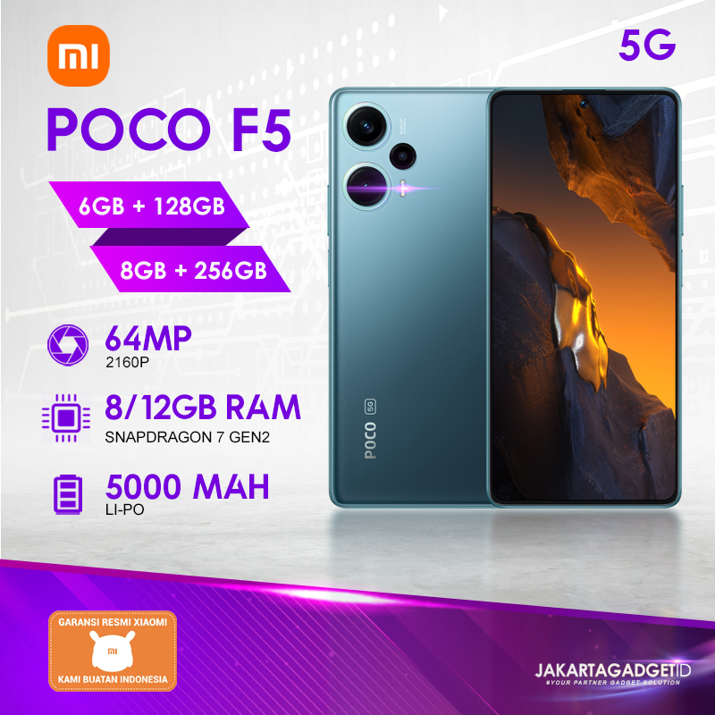 Jual Xiaomi Poco F5 [5G] 8GB+256GB 12GB+256GB Garansi Resmi Xiaomi 1 ...