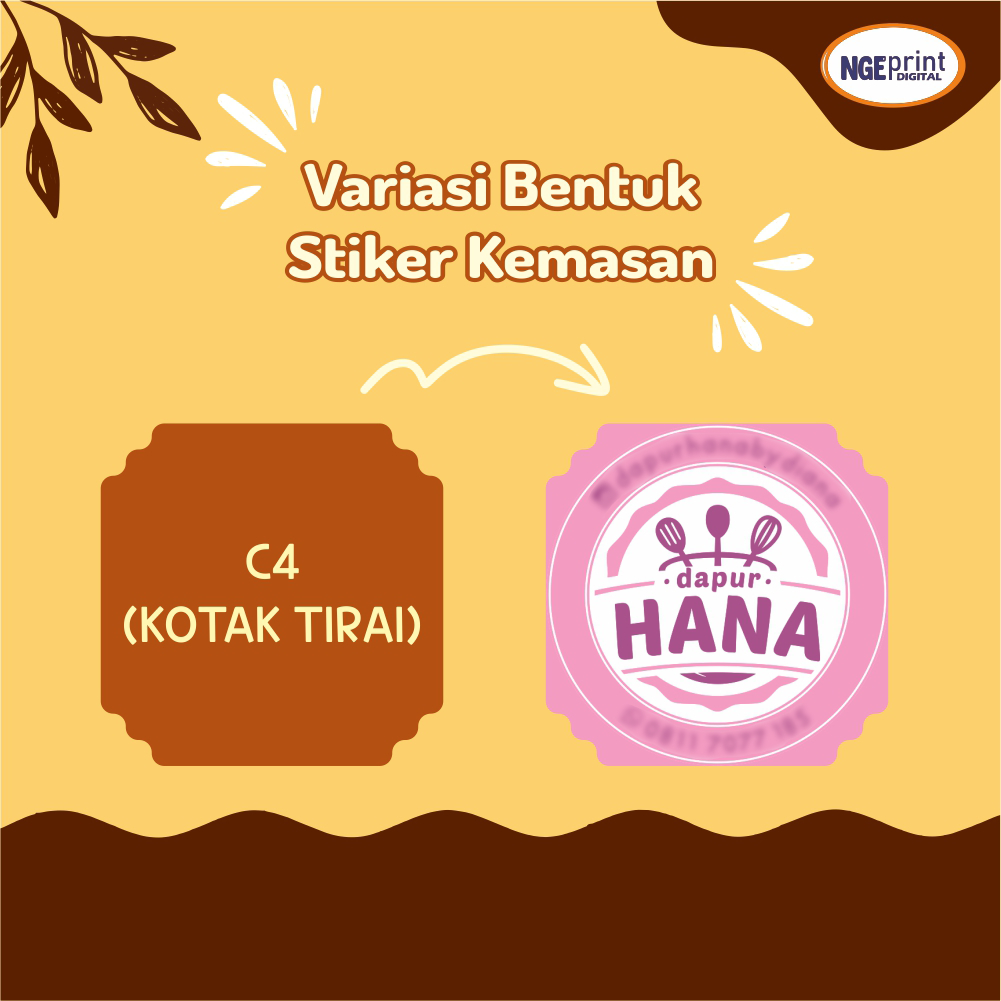 Jual Stiker Label [KRAFT SAMSON] Label Kemasan Makanan Minuman / Stiker ...