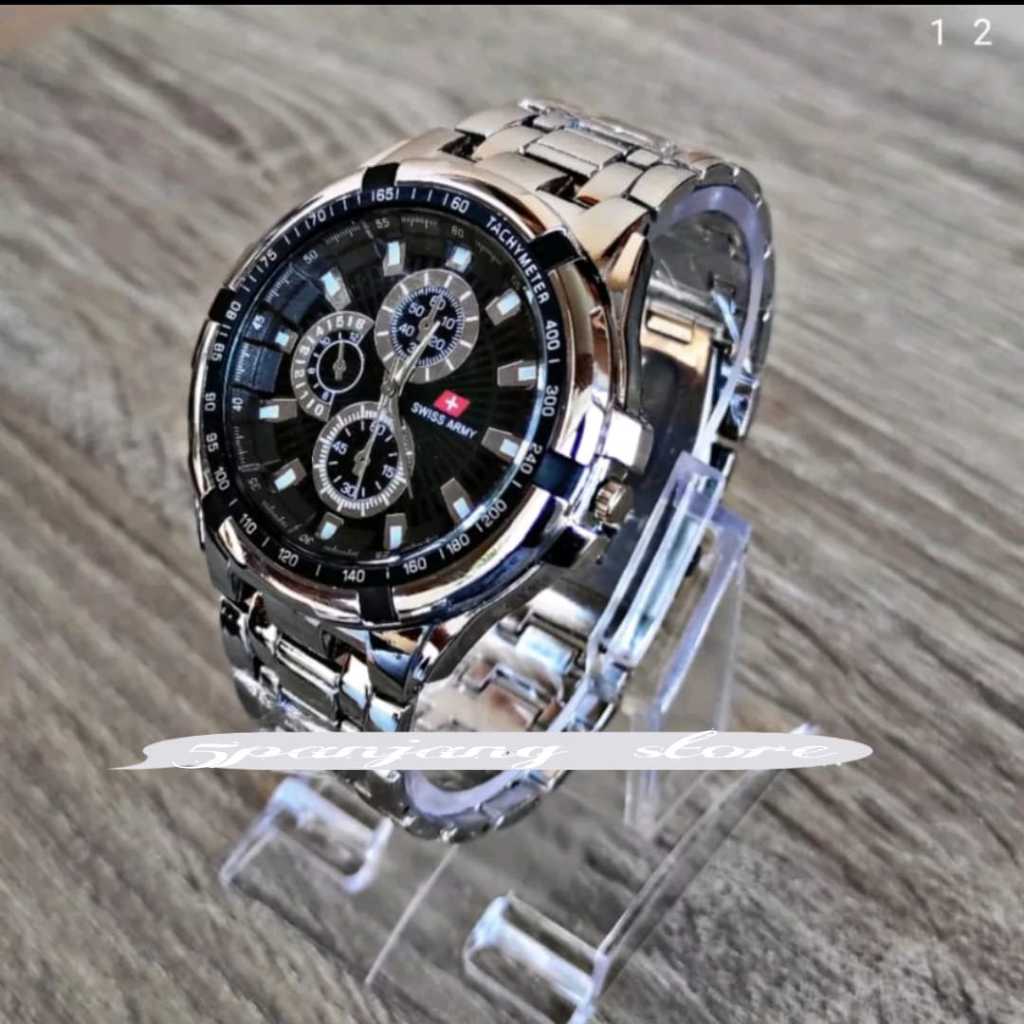 Jual jam tangan pria rantai sport murah mewah rantai stell | Shopee Indonesia