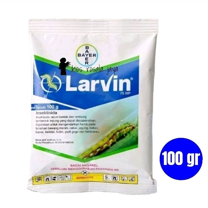 Jual Insektisida LARVIN 75 WP ORI kemasan 100 gram | Shopee Indonesia