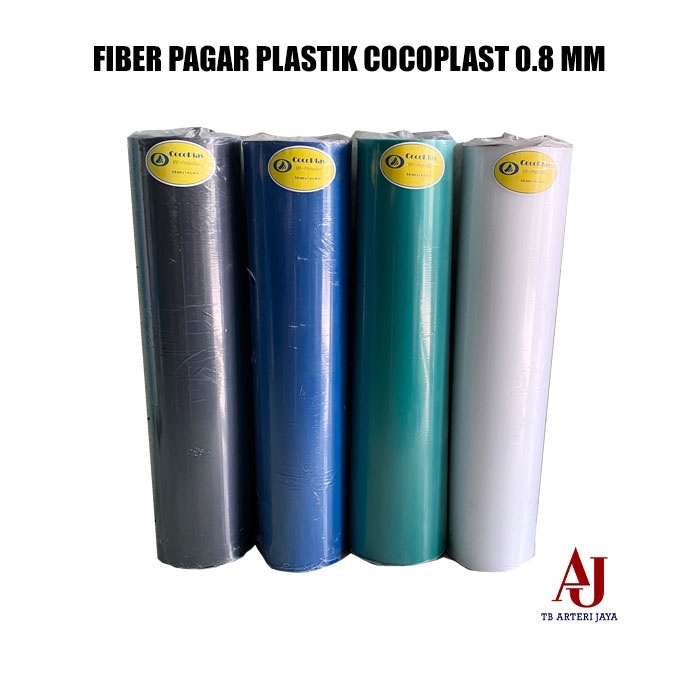 Jual Fiber Pagar Plastik Atau Penutup Pagar Rumah Biru Putih Hitam ...