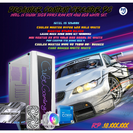 Jual Desainer Content Creator PC Intel I5 12600K 32GB DDR5 RAM RTX 4060 ...