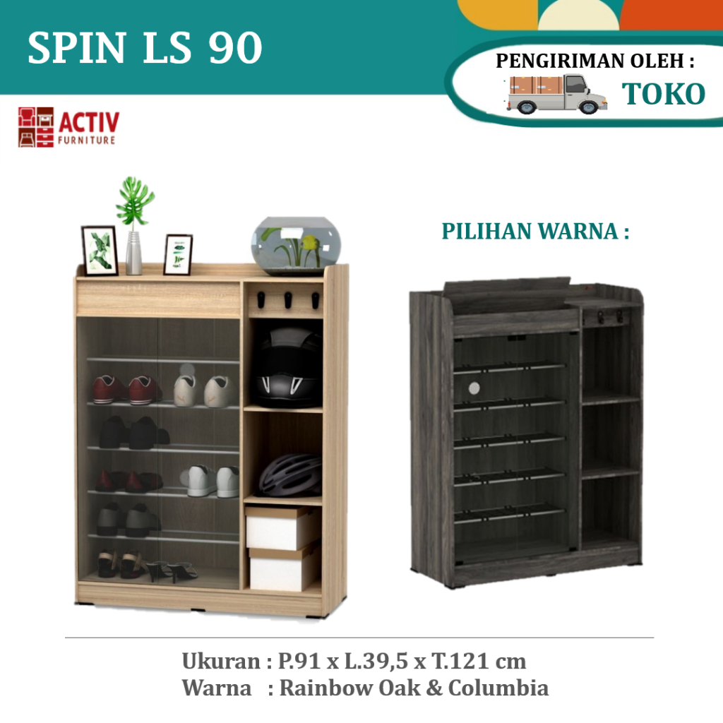 Jual Activ SPIN LS 90 Lemari Sepatu Minimalis | Rak Sepatu Minimalis ...