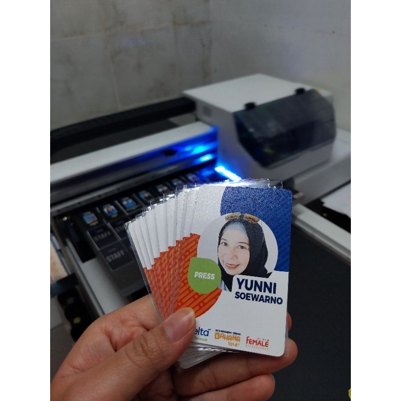 Jual CETAK ID CARD UV PRINTED MURAH KUALITAS TIDAK MUDAH PUDAR | Shopee ...